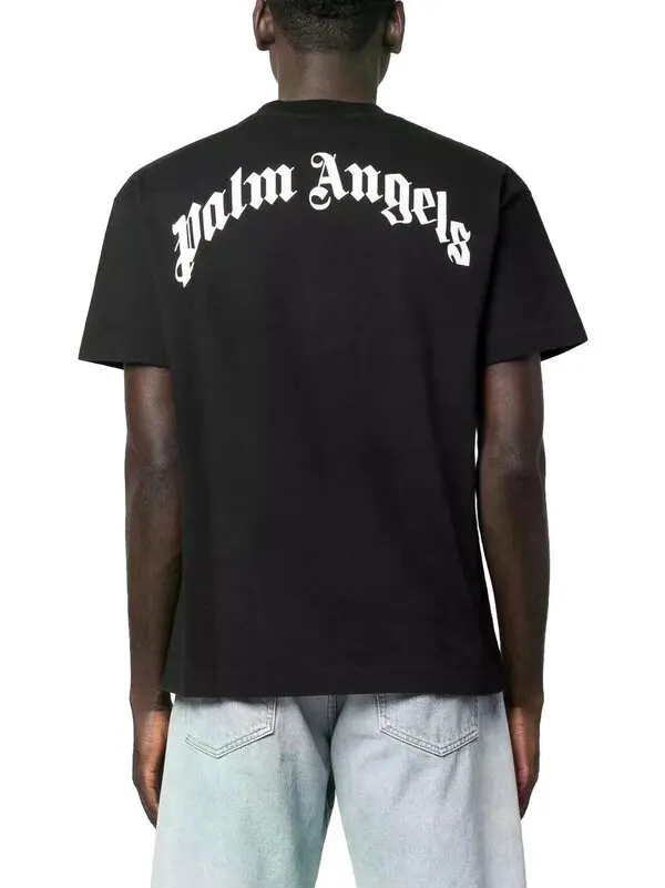 Palm Angels Broken Palm Print T-shirt - Black