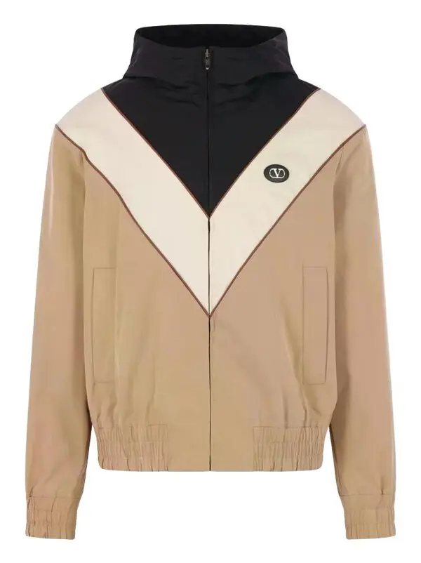 Valentino Garavani Vlogo Signature Hooded Jacket - Neutrals