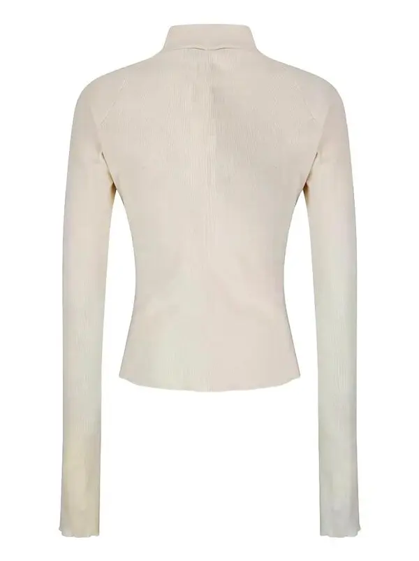 BOYSLOFT Seam-detail Mock Neck Long-sleeve Top - Neutrals