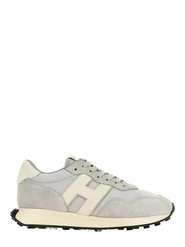 Hogan Logo Detail Lace-up Sneakers - Grey