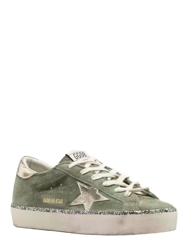 GOLDEN GOOSE Hi Star Suede Sneakers - Green