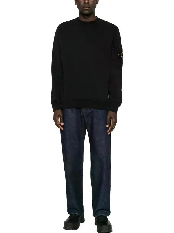 Stone Island Patch Pocket Sweatshirt - Black