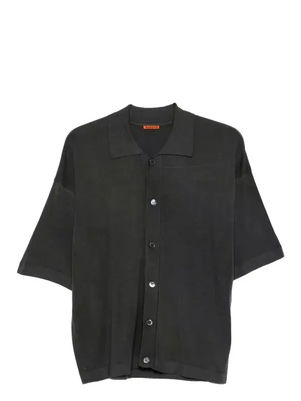 Barena Venezia Doni Button-down Fine-knit Shirt - Grey
