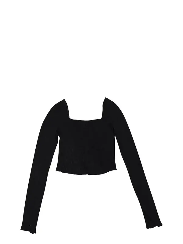 Callipygian Square-neck Top - Black