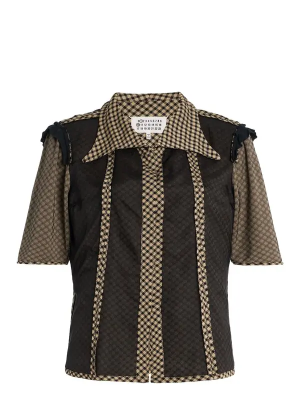 MAISON MARGIELA Checked Knit Shirt - Multi