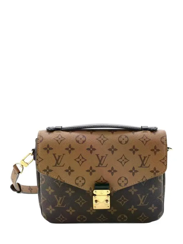 LOUIS VUITTON Pochette Métis Reverse Monogram Canvas Crossbody Bag - Brown