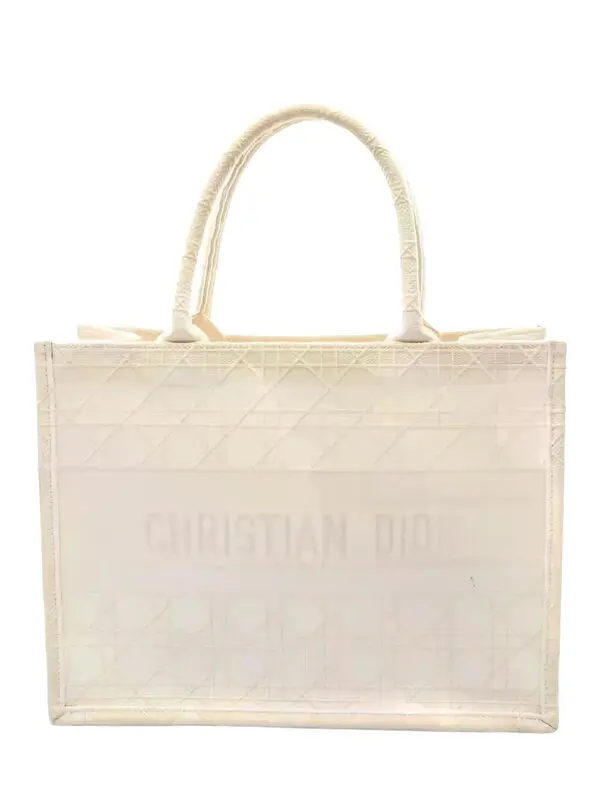 Dior 2000s Medium Canvas Book Tote Bag - Neutrals