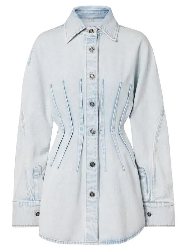 Givenchy Denim Mini Dress - Blue