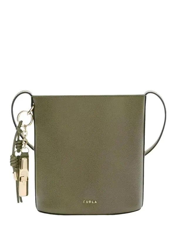 Furla Medium Roxie Leather Bucket Bag - Green