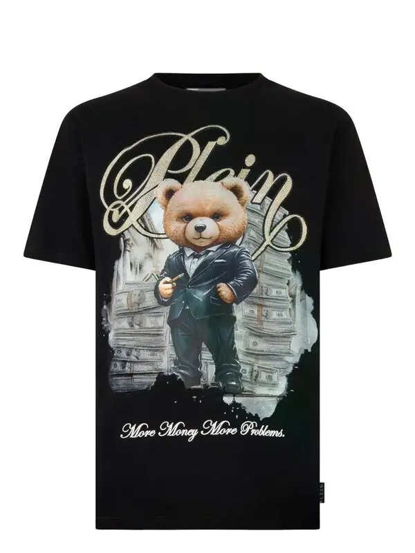 Philipp Plein Teddy Money Round-neck T-shirt - Black