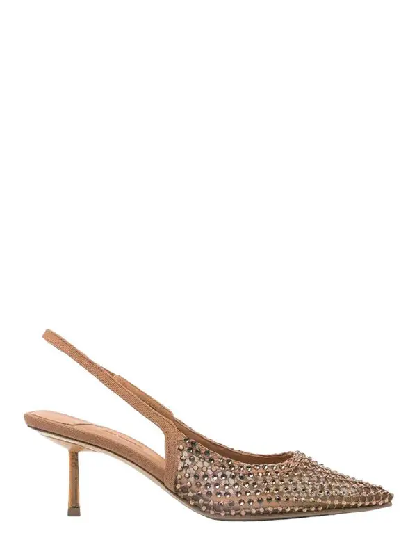 LE SILLA Gilda Pointed-toe Slingback Pumps - Brown