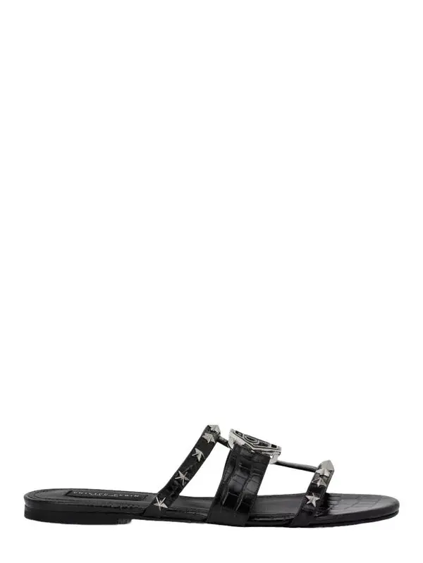Philipp Plein Cocco Stars Sandals - Black