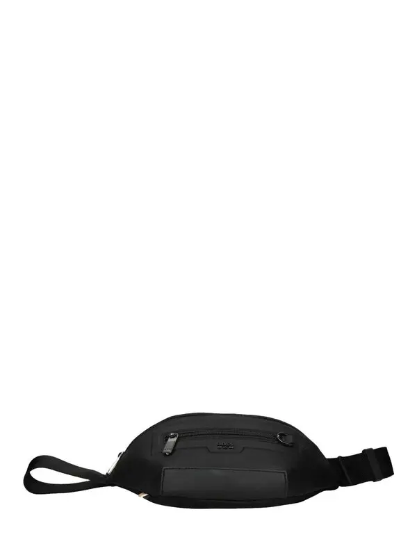 BOSS Zip Belt Bag With Buckle Closure - Black
