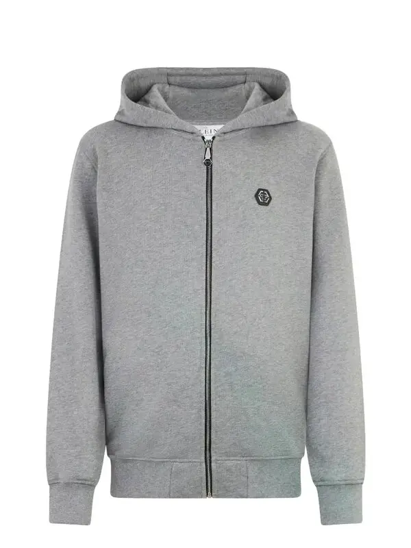 Philipp Plein Zip-up Hoodie - Grey