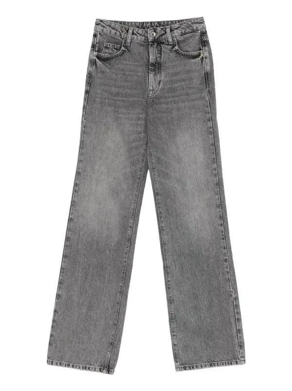 Patrizia Pepe High-waisted Regular Fit Jeans - Grey