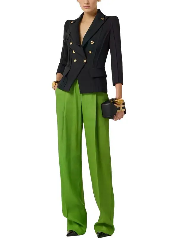 Elisabetta Franchi Button Double-breasted Jacket - Blue