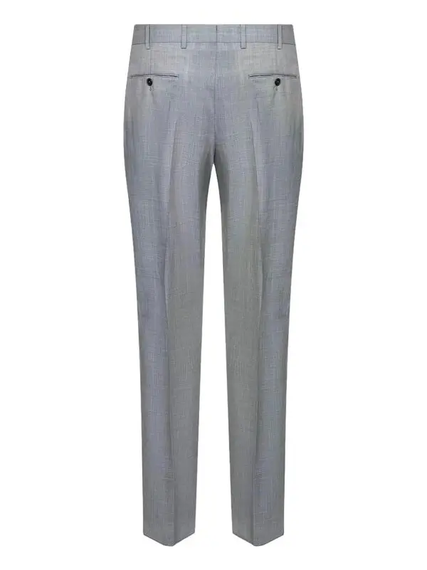 PT TORINO Pleated Tailored Trousers - Grey