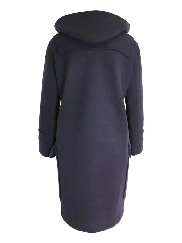 Celine Single-breasted Hooded Coat - Blue