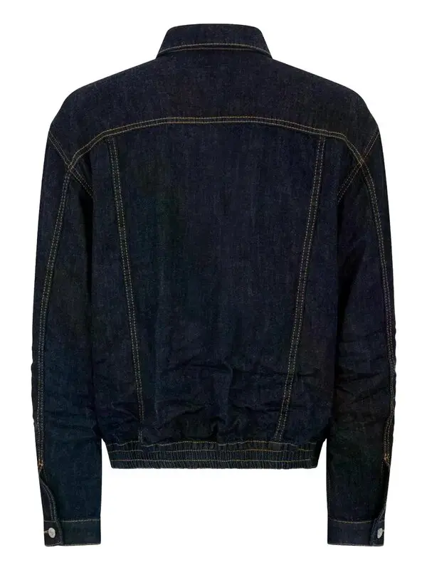 Dsquared2 Dark Wash Drawstring Denim Jacket - Blue