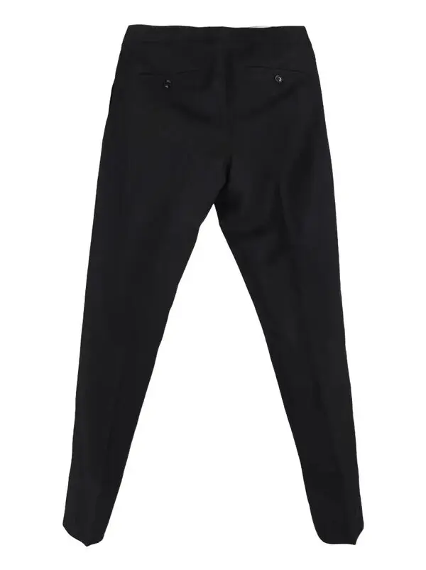 Burberry Tailored Wool Trousers - Black