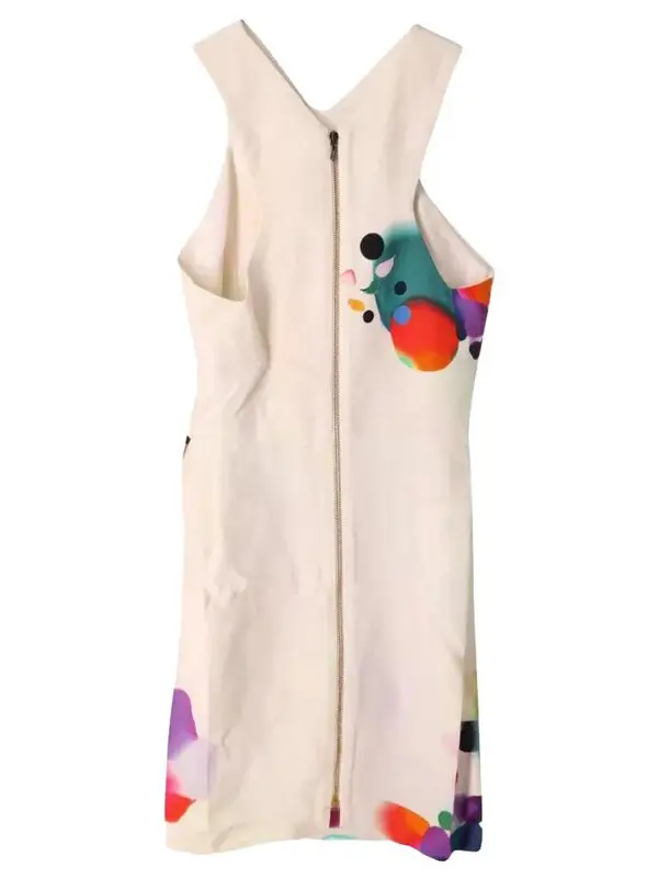 Roland Mouret Printed Halterneck Mini Dress - Neutrals