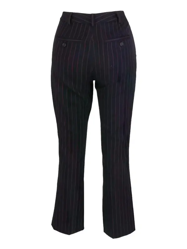 Max Mara Pinstripe High-rise Trousers - Black