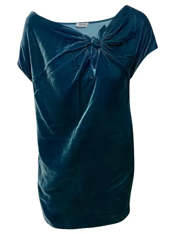 Moschino Velvet Mini Dress - Blue