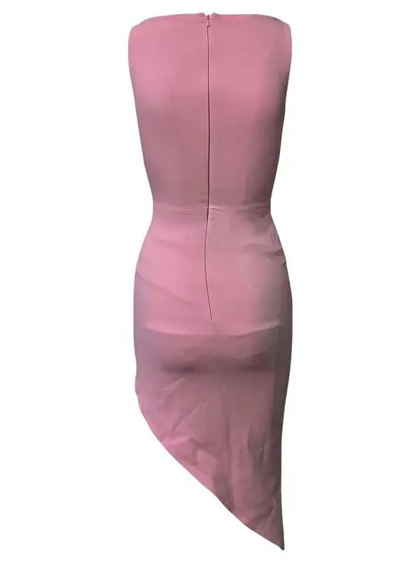 David Koma Embellished Asymmetric Dress - Pink