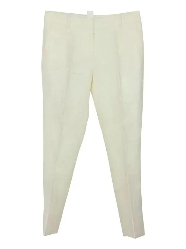 Dolce & Gabbana White Slim-fit Trousers - Neutrals