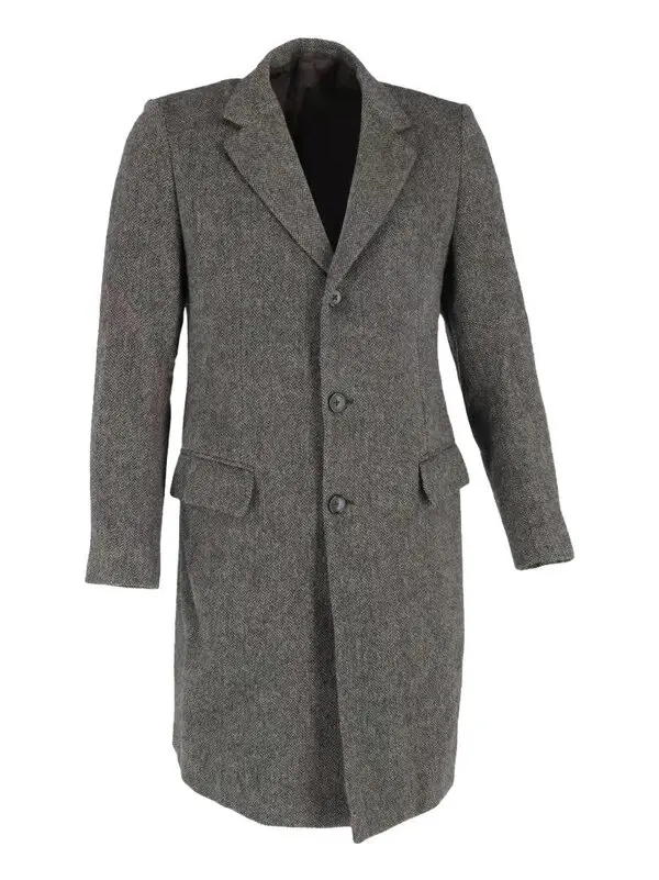 JIL SANDER Notched Lapel Coat - Grey