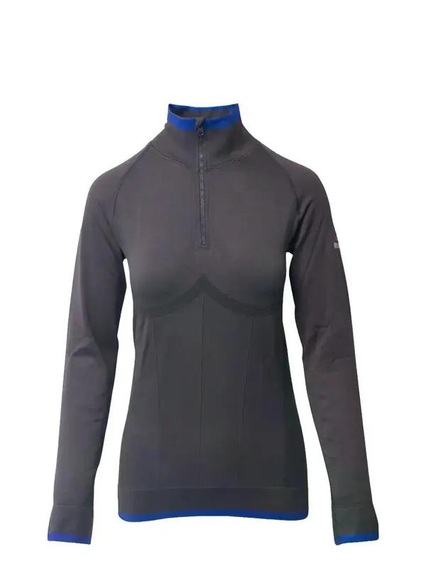 Adidas By Stella McCartney Mock Neck Half Zip Top - Grey