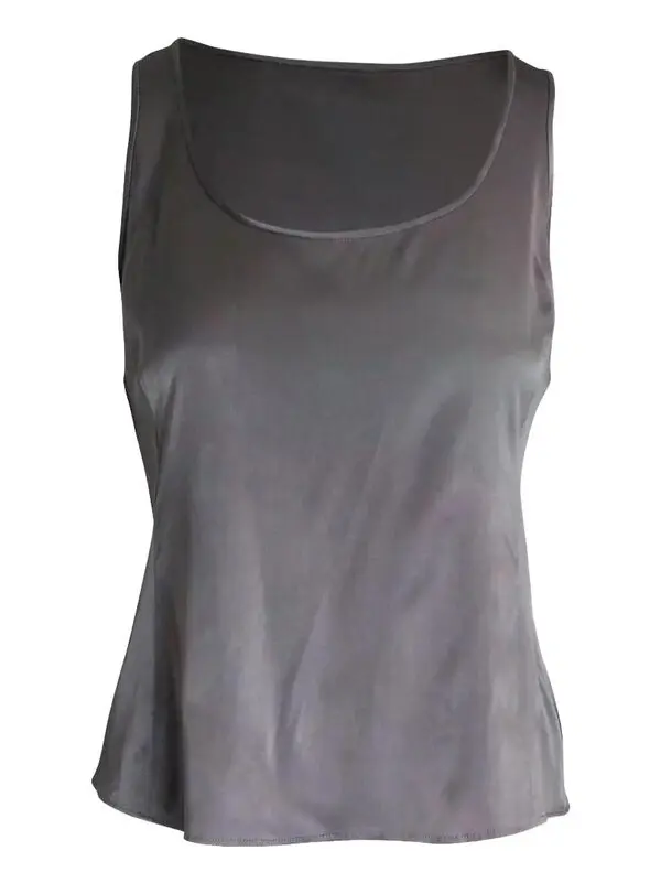 Emporio Armani Sleeveless Round Neck Tank Top - Silver