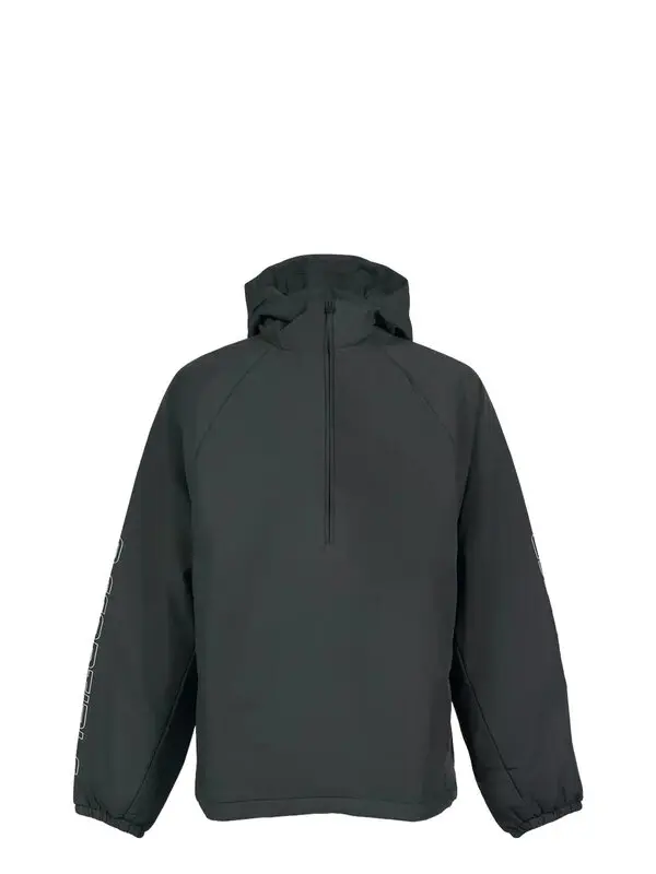 Fear Of God Hooded Half-zip Jacket - Black