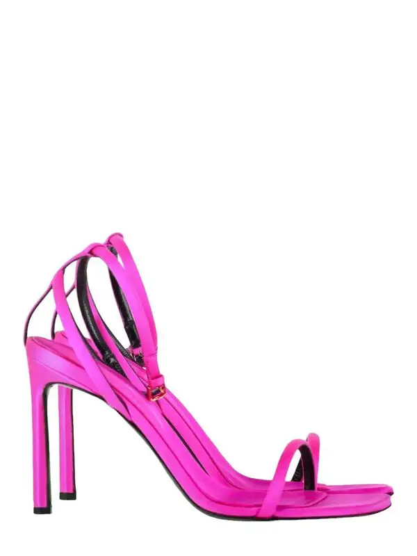 SERGIO ROSSI X Evangelie Smyrniotaki Strappy Heeled Sandals - Pink