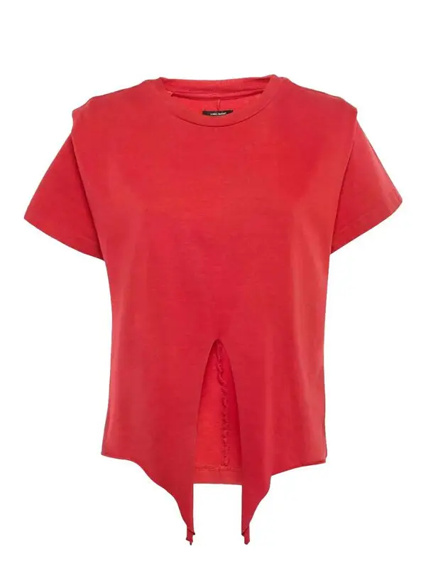 Isabel Marant Étoile Zelito T-shirt With Front Slit - Red