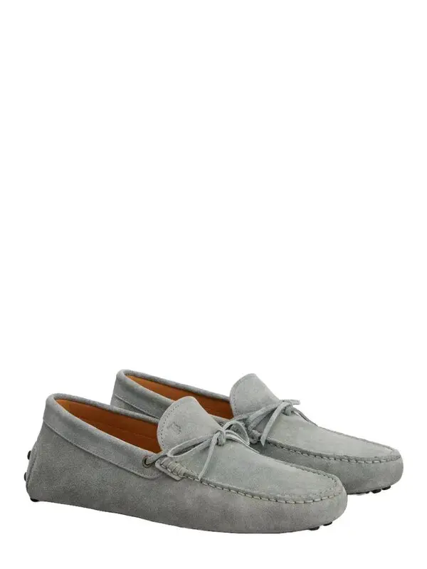 TOD'S Suede Boat Shoes - Grey
