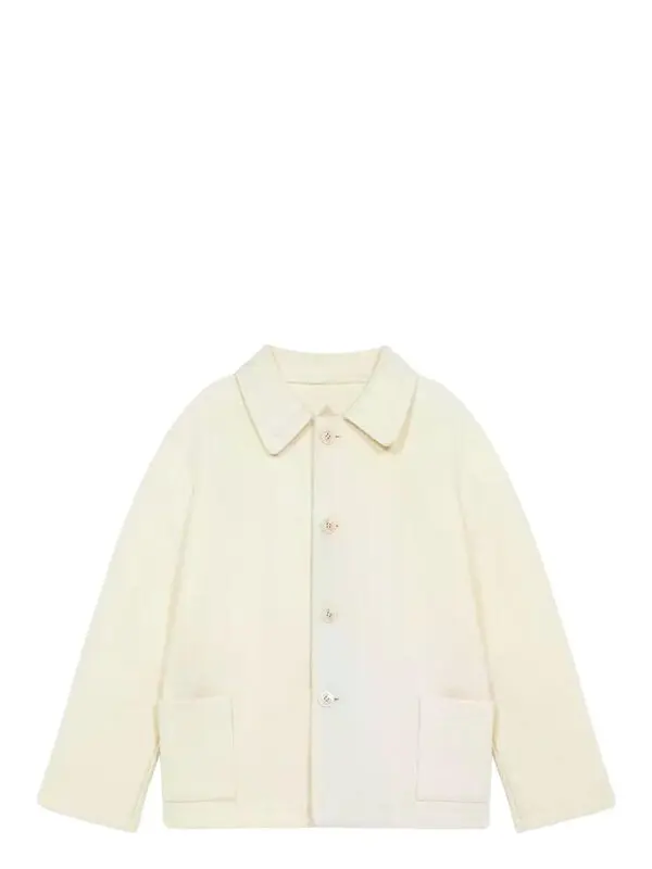 FORTELA Donkey Front Pocket Wool Coat - Neutrals