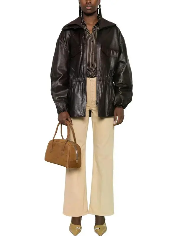 MOTHER Patch Pocket Bookie Trousers - Neutrals