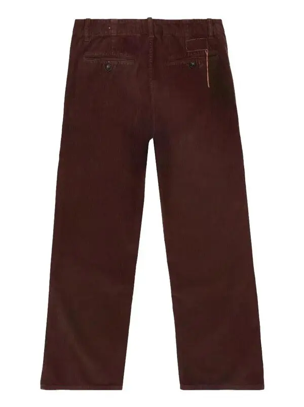 FORTELA Jamie Welt-pocket Corduroy Trousers - Red