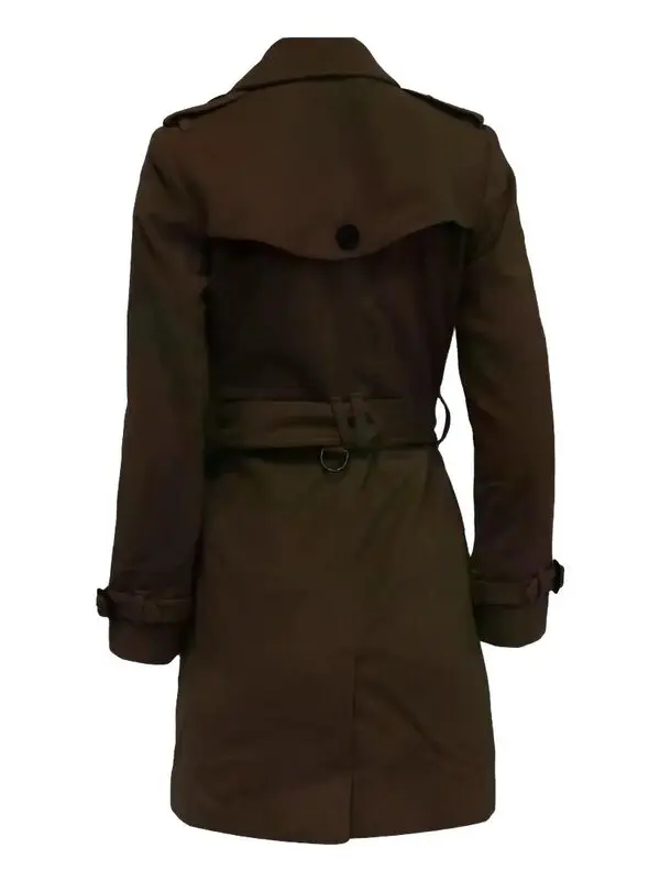 Burberry Double-breasted Wool Coat - Brown