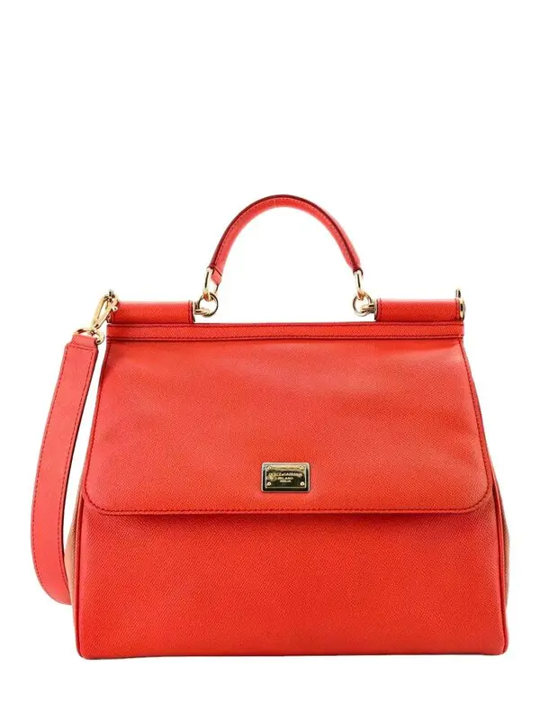 Dolce & Gabbana Miss Sicily Leather Satchel - Multicolour