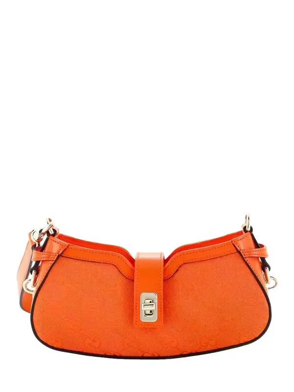 Gucci Moon Side Gg Canvas Mini Shoulder Bag - Orange