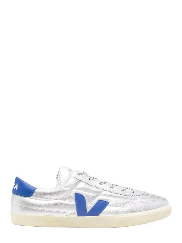 VEJA Panenka Panelled Lace Up Sneakers - Silver
