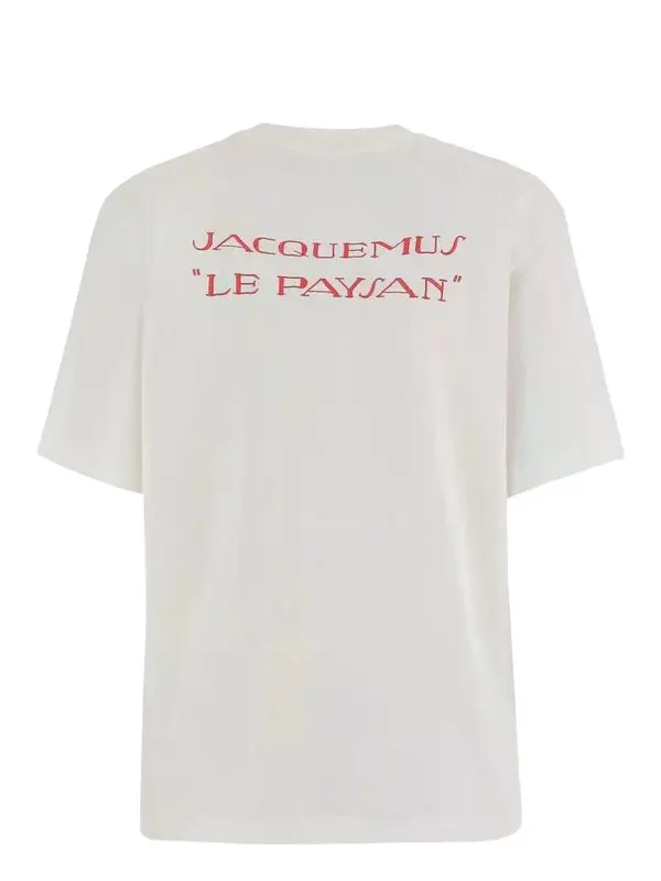 Jacquemus Logo Lettering Crewneck T-shirt - Neutrals