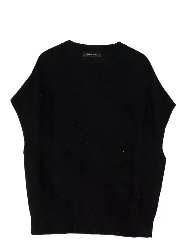 Fabiana Filippi Perforated Knit Top - Blue
