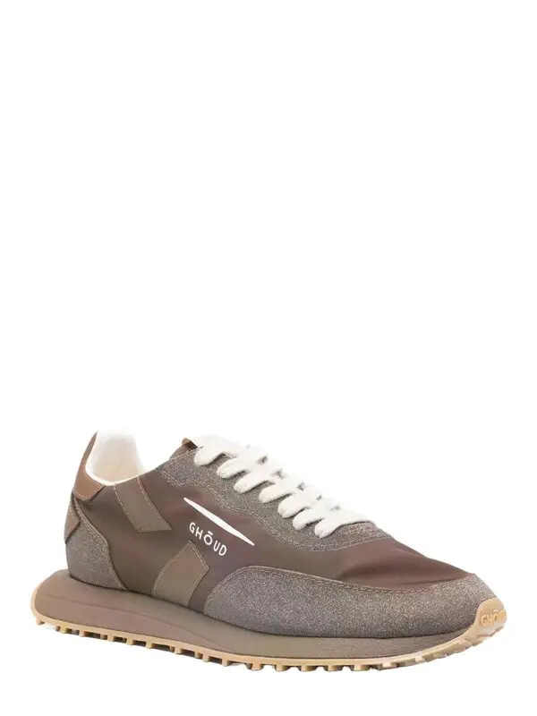 GHOUD VENICE Rush Glitter Detail Panel Sneakers - Brown