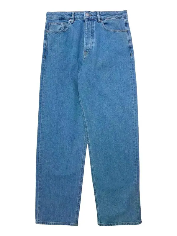 SELECTED Cotton Loose Trousers - Blue