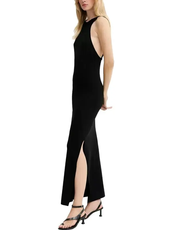 GESTUZ Open-back Sleeveless Maxi Dress - Black