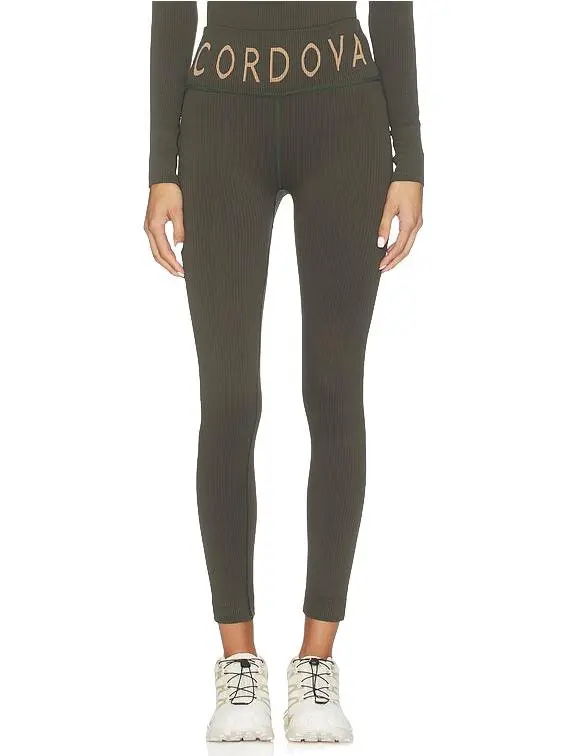 Cordova Ribbed Performance Baselayer Bottoms - Olive