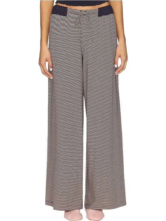 Free People X Intimately Out And About Striped Jersey Pant - Neutral